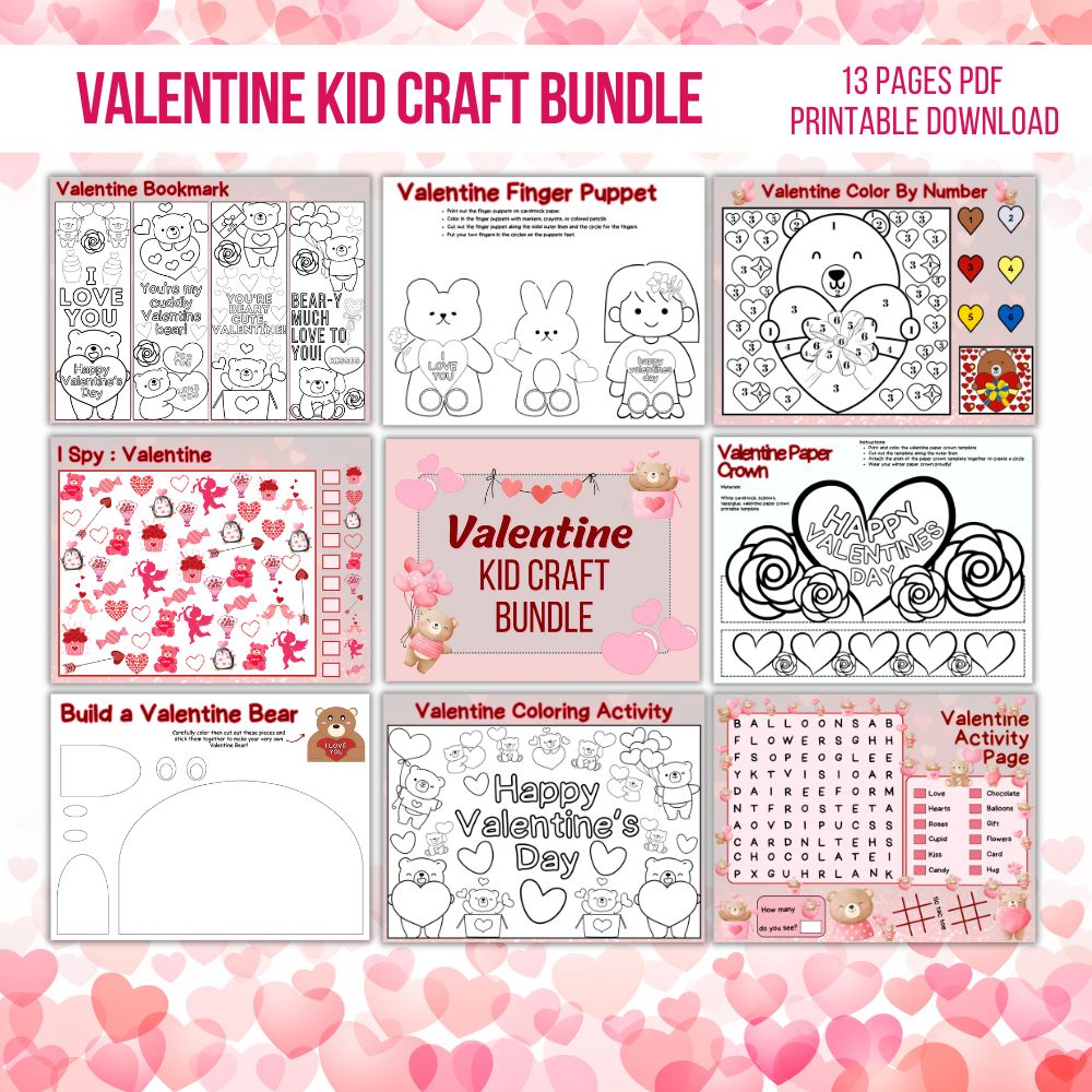 Valentine's Day Kids Craft Bundle – Add A Little Adventure