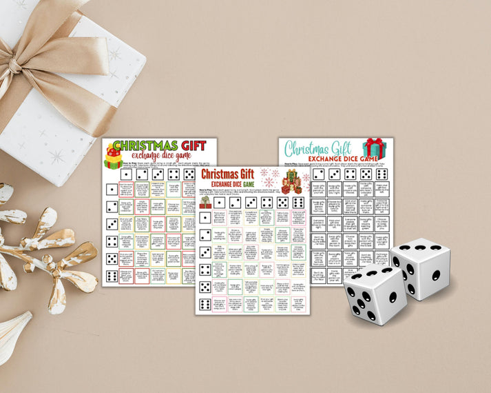 Christmas Gift Exchange Dice Game – Add A Little Adventure