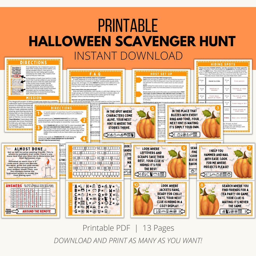 Halloween Scavenger Hunt – Add A Little Adventure
