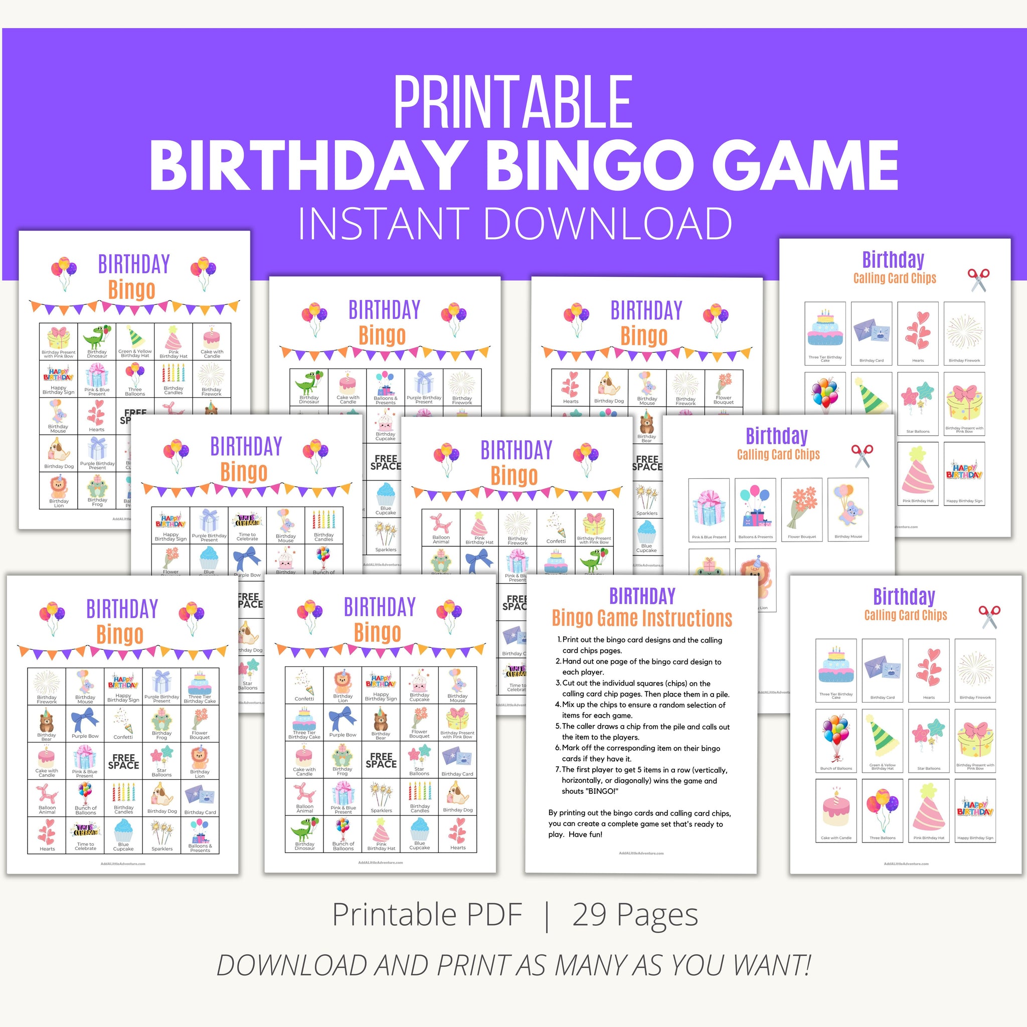 Birthday Bingo – Add A Little Adventure