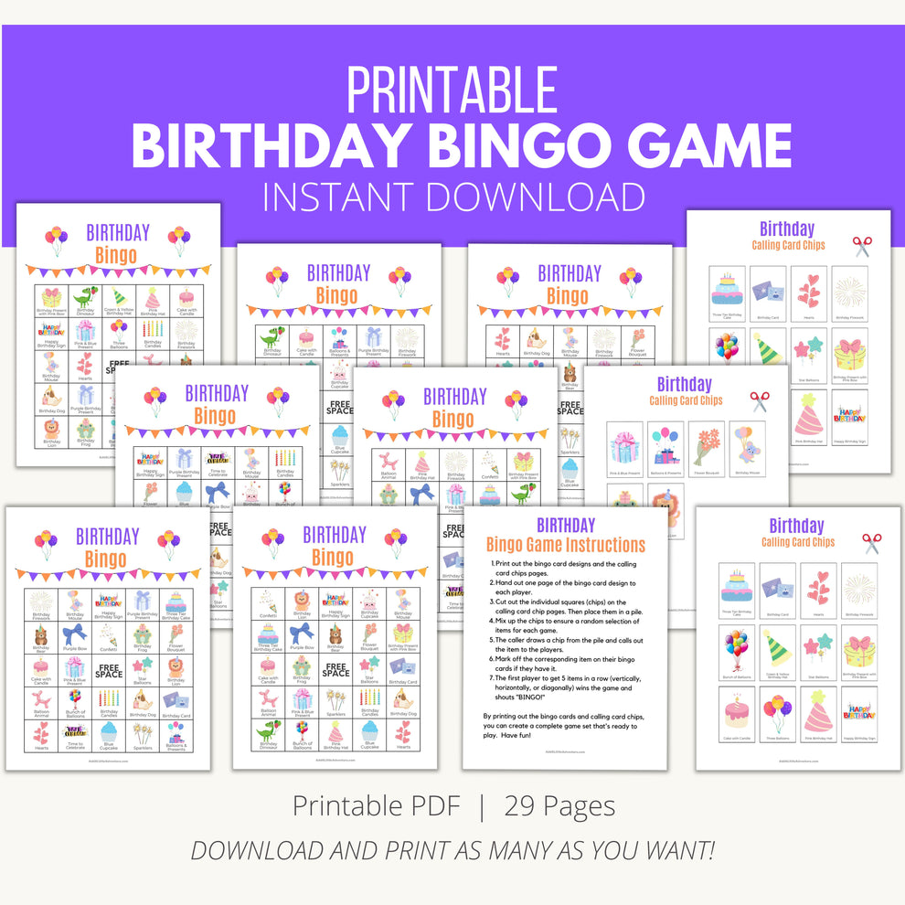 Birthday Bingo – Add A Little Adventure