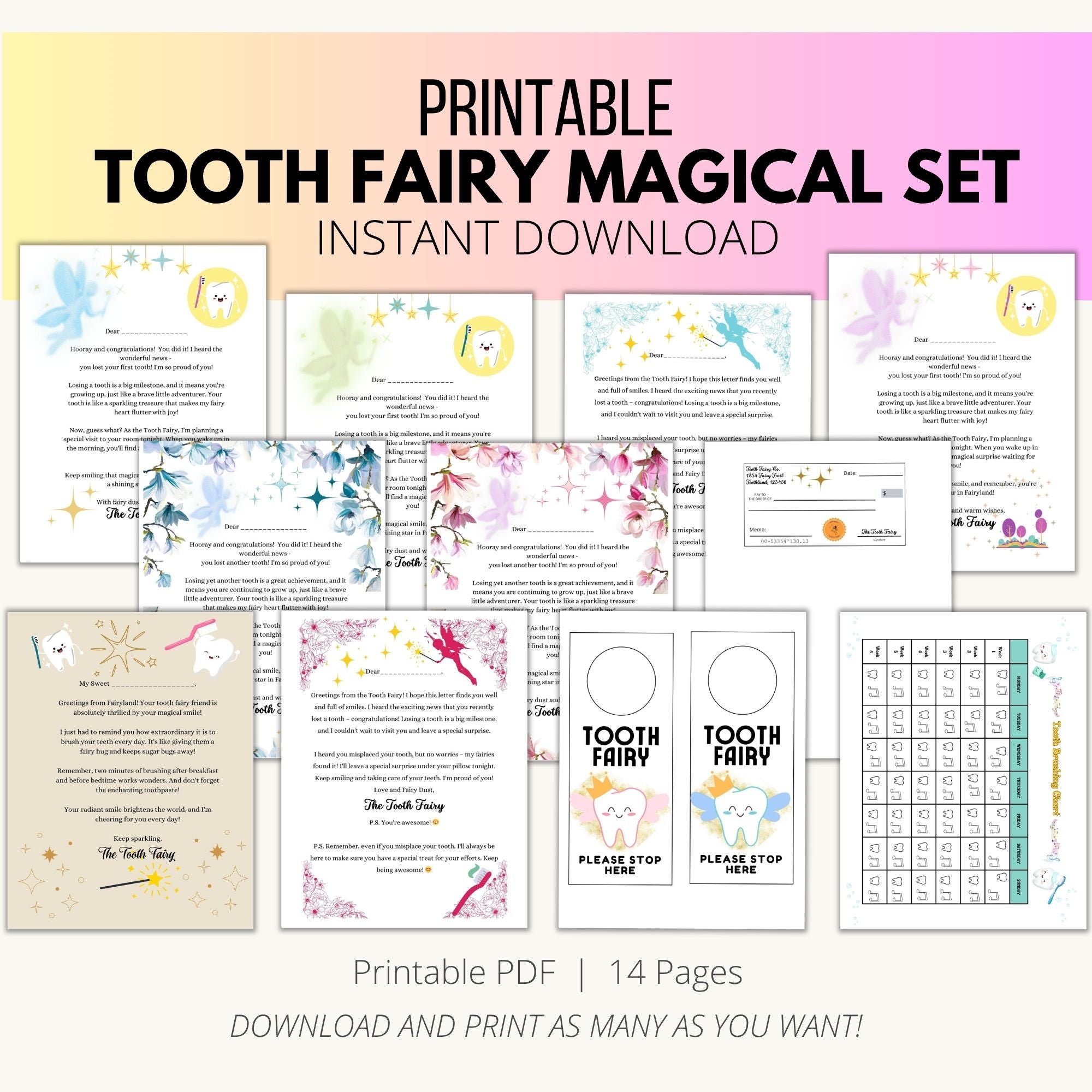 Tooth Fairy Printable Set – Add A Little Adventure