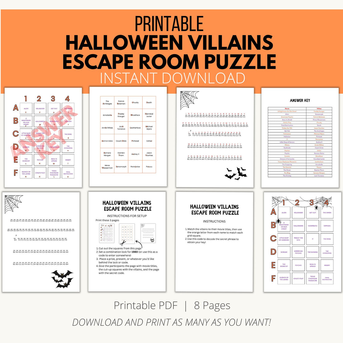 Halloween Escape Room Printable Game – Add A Little Adventure