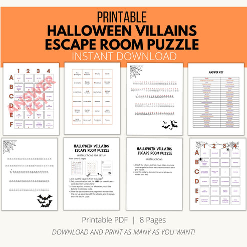 Halloween Escape Room Printable Game – Add A Little Adventure