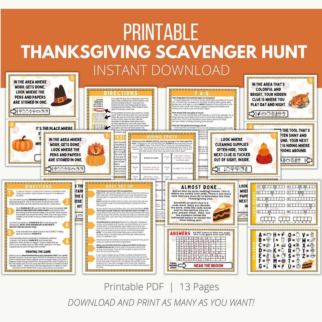 Thanksgiving Scavenger Hunt – Add A Little Adventure