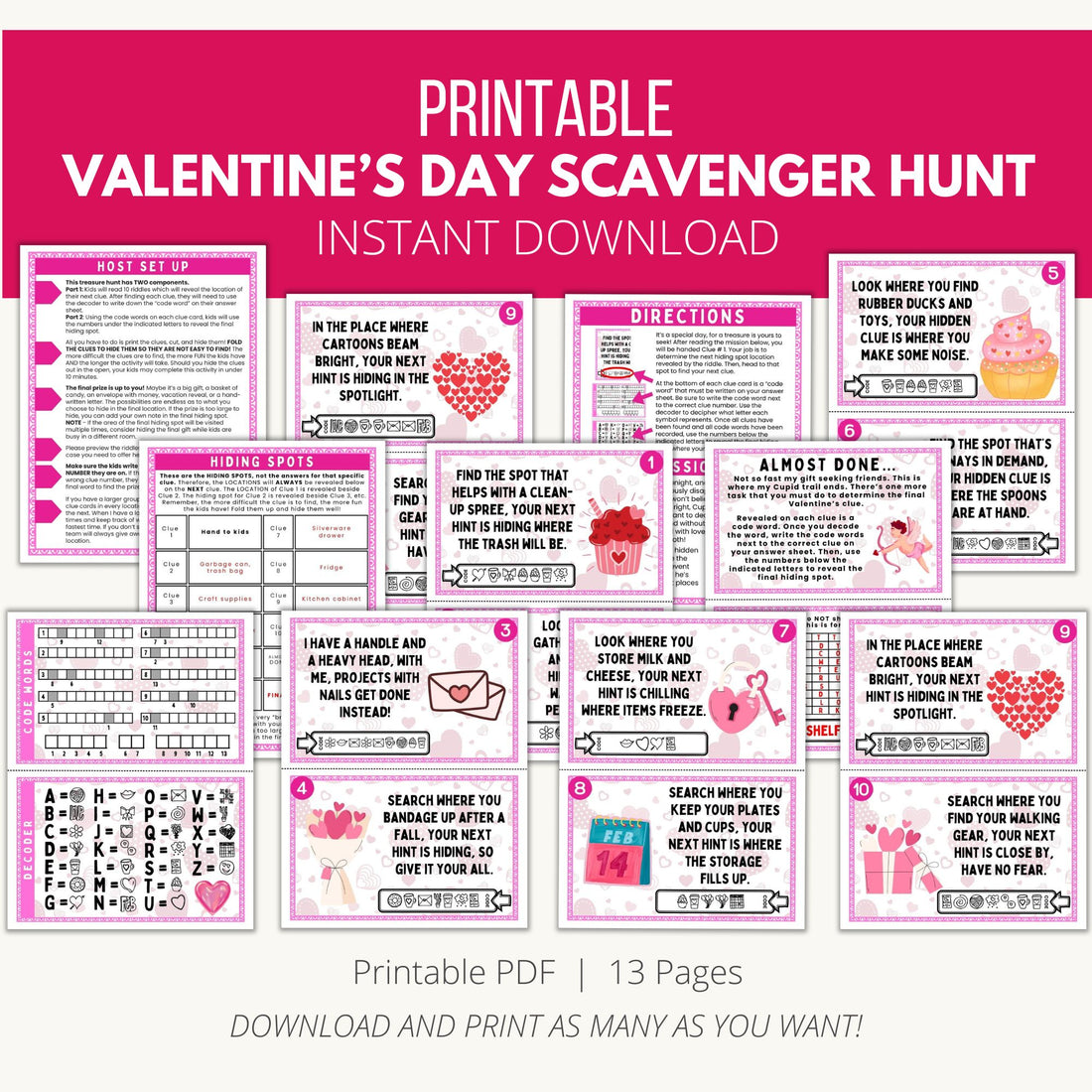 Valentines Day Scavenger Hunt for Kids – Add A Little Adventure