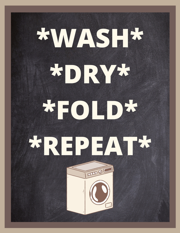 Printable Laundry Signs - Add A Little Adventure