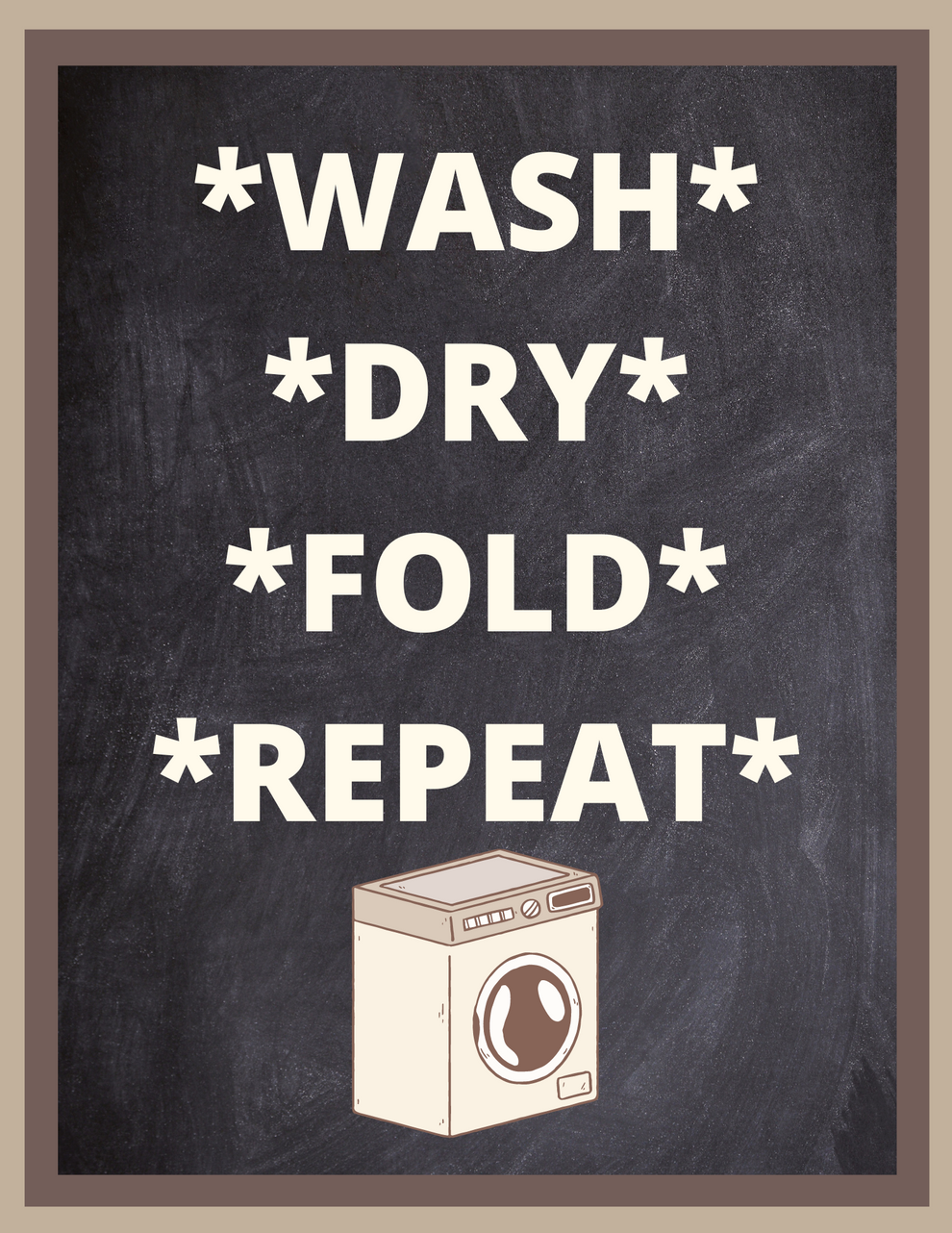 Printable Laundry Signs - Add A Little Adventure