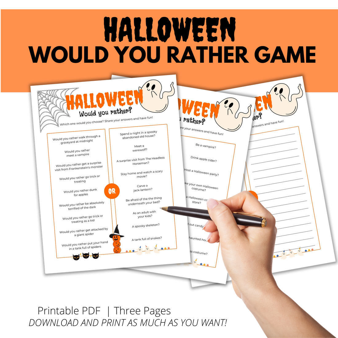 Halloween Would You Rather Game – Add A Little Adventure