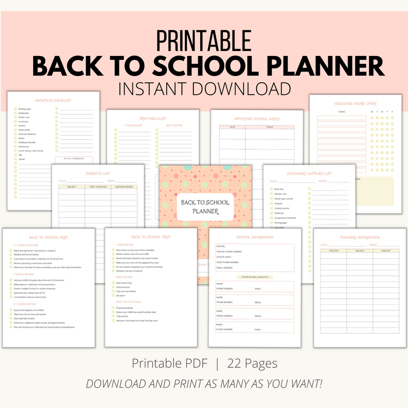 Back to School Planner – Add A Little Adventure